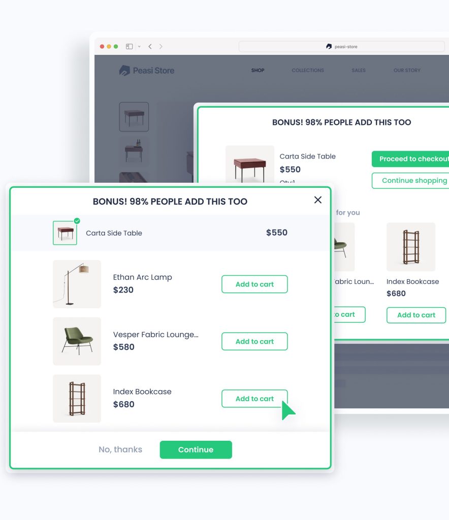 Native Upsell – Peasisoft